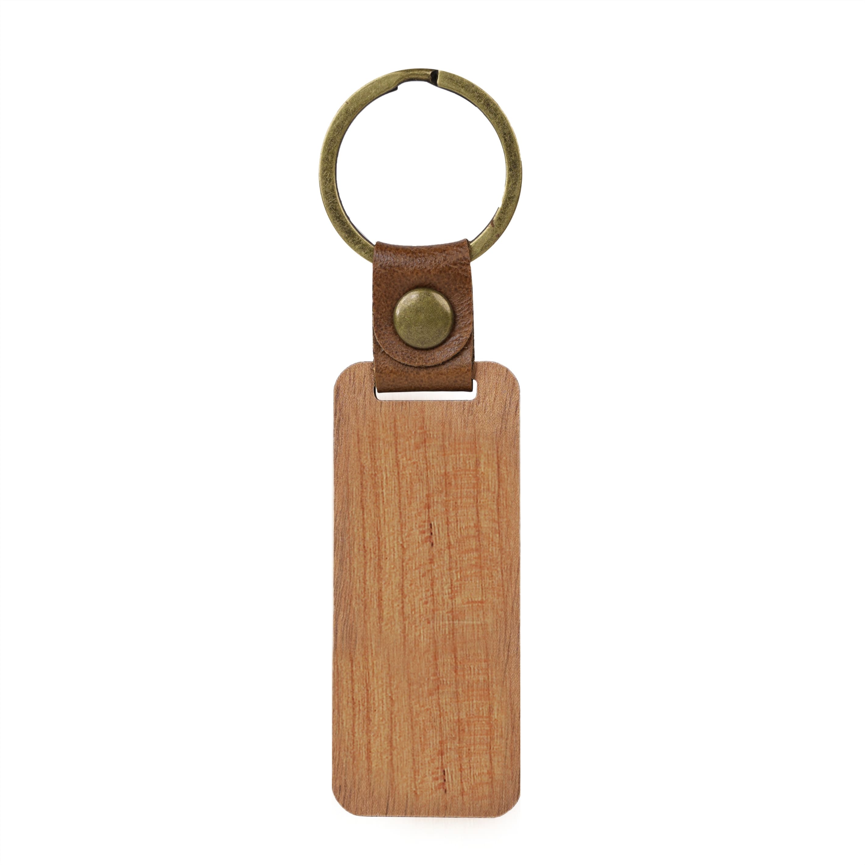 Blank Rectangular Walnut Keychain (5 pcs) | Engraving Materials